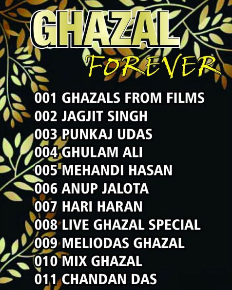 Ghazal Forever | Collection of most popular Hindi Ghazals in MP3 USB ...